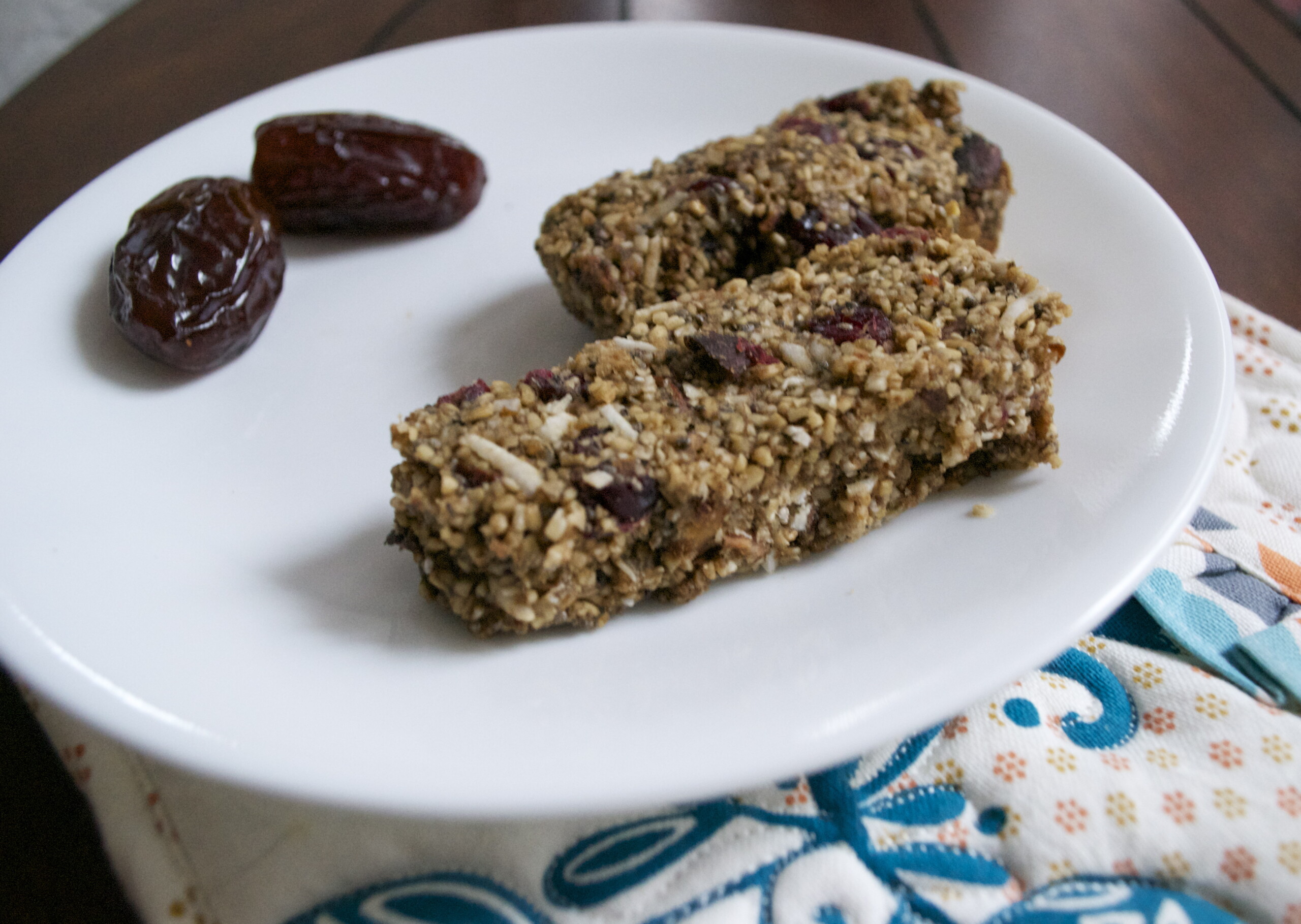 No-Bake Energy Bars with Pureed Dates | One Hungry Bunny