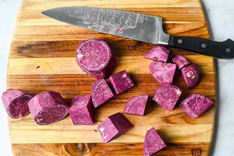 Recipe for Purple Sweet Potato Puree | One Hungry Bunny